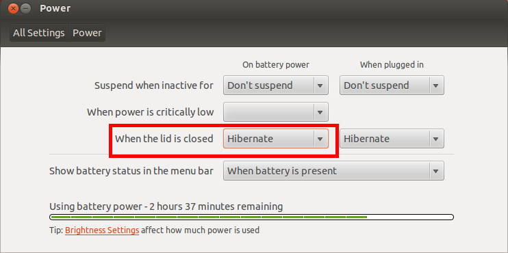 Activar la hibernación en Ubuntu 13.04 - ElSoftwareLibre