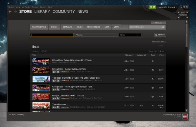 Steam lanzado oficialmente para Linux - ElSoftwareLibre