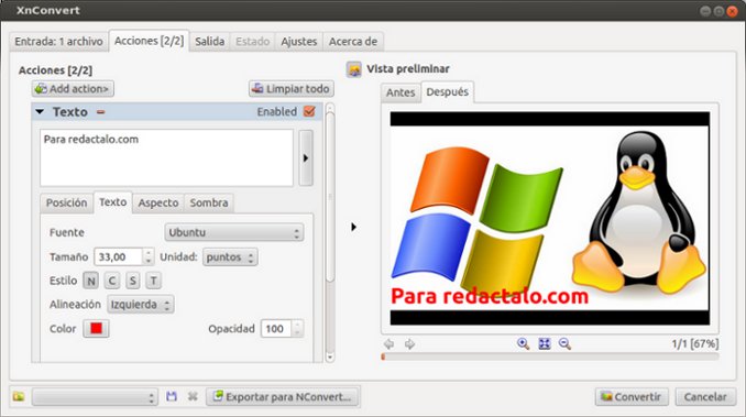 Xnconvert, editor de imágenes multiplataforma - ElSoftwareLibre